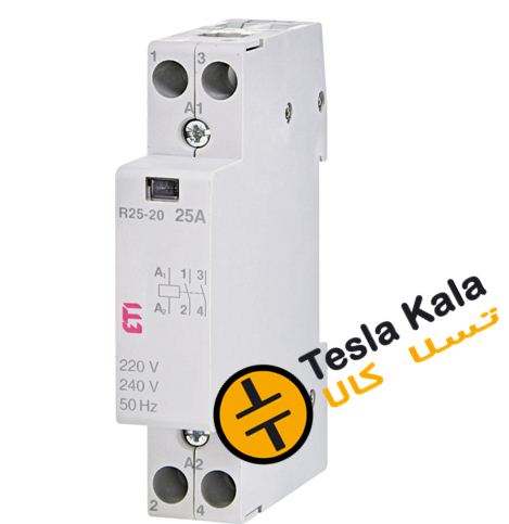 قیمت کنتاکتور تکفاز ( دو پل ) 25 آمپر برند JBH، ولتاژ کنترل 220VAC مدل JRCT ( هر پل 7 آمپر ...